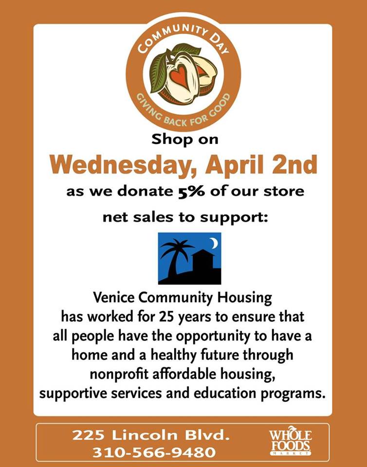 » Community Day Benefiting Venice Community Housing