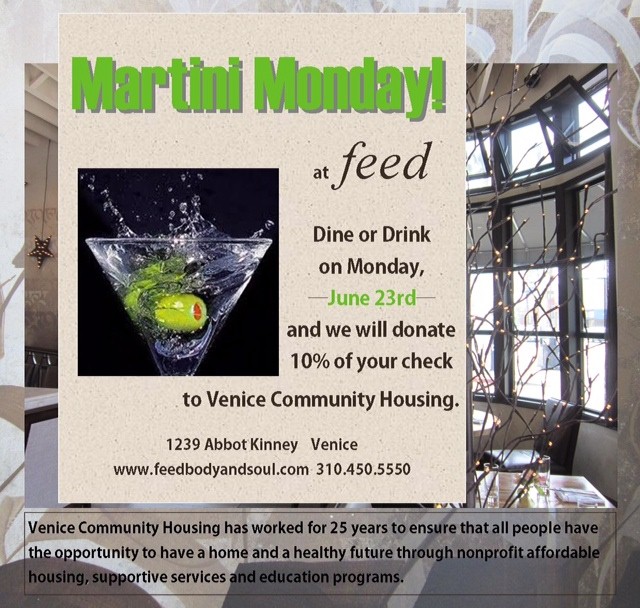 » Martini Monday, June 23 at FEED